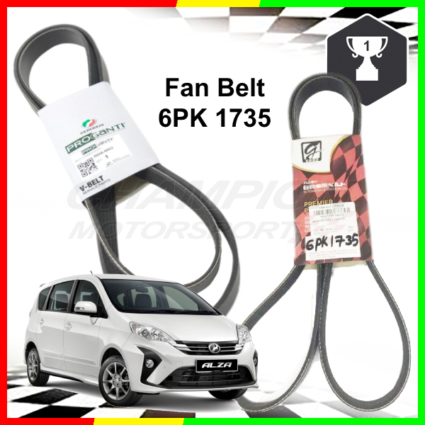 Fan Belt Perodua Alza 1.5 GAIDO / PROGANTI (6PK 1735) | Shopee Singapore