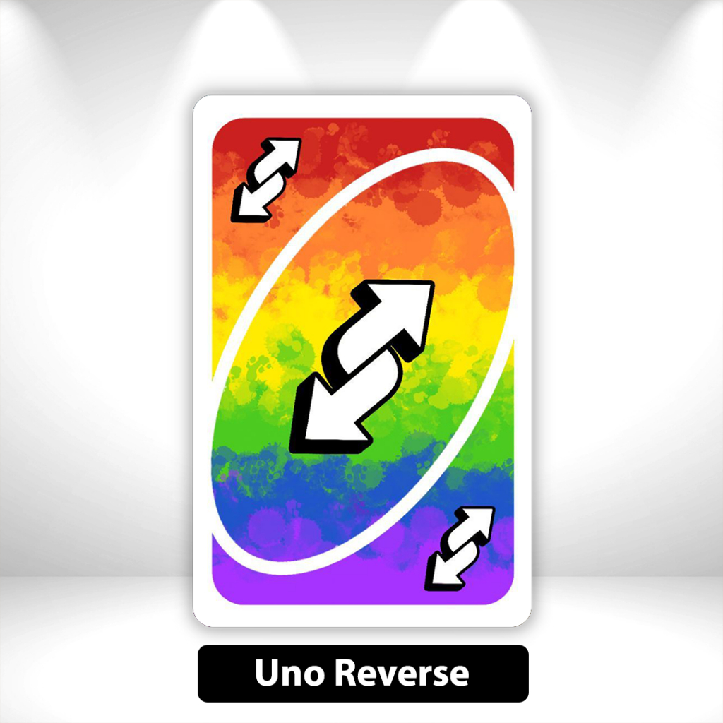 Uno Reverse - Sticker TNG Sticker TNG NFC Card Skincard Cover Uno ...
