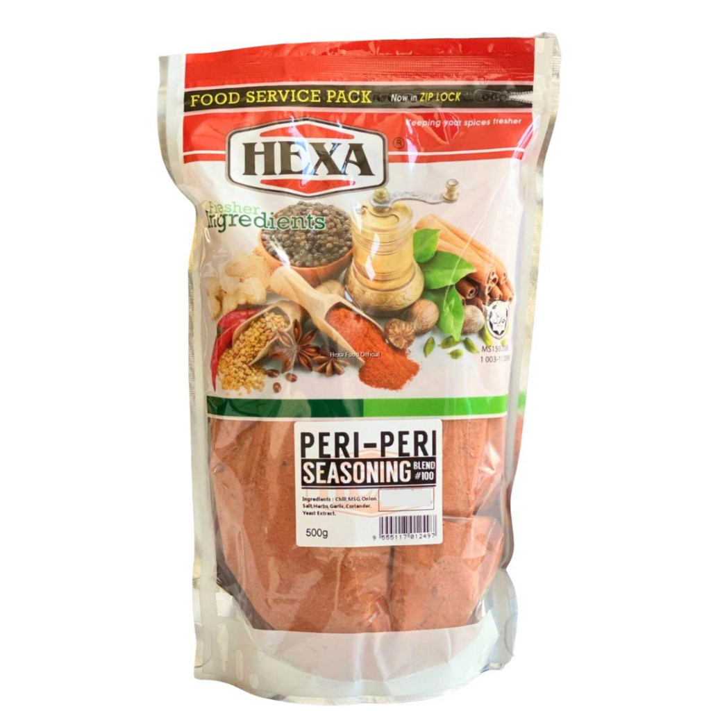 Hexa HALAL Peri-Peri Seasoning 500gm Food Service Perap Spices | Shopee ...