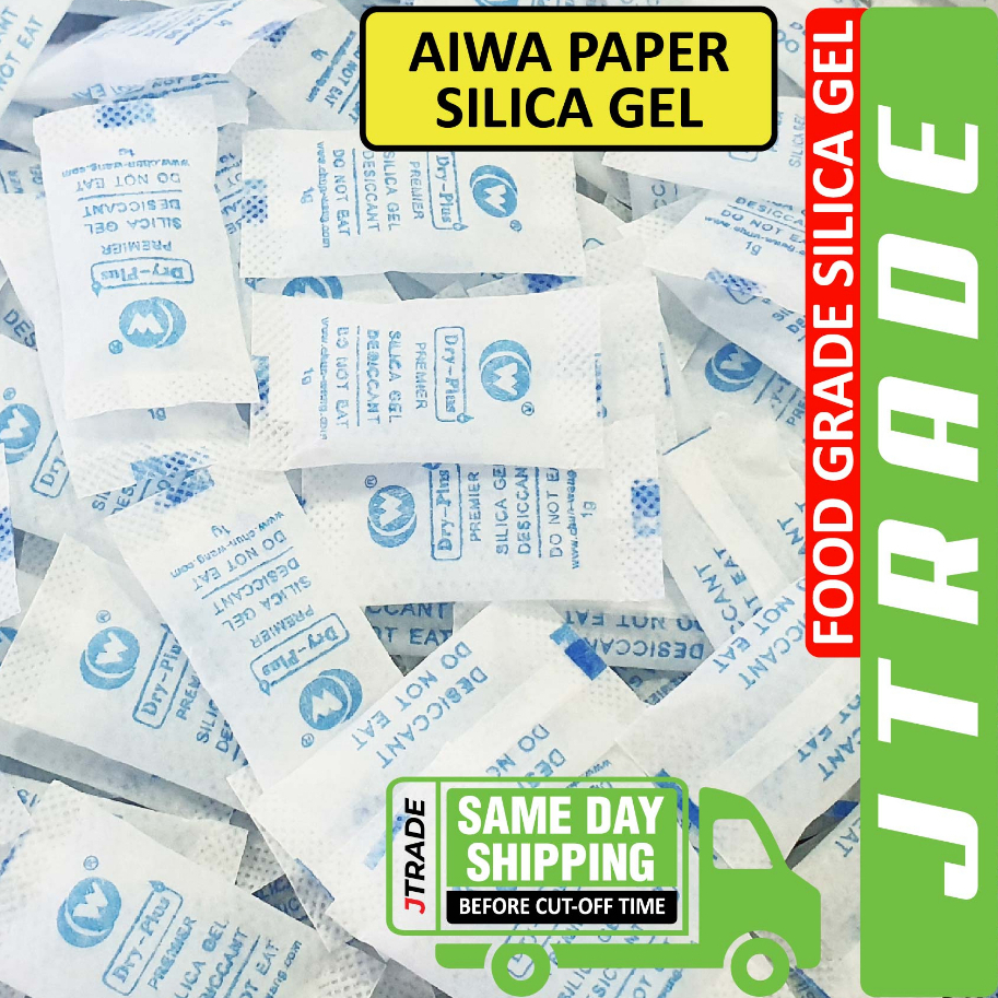 Silica Gel 1g / 2g / 5g / 10g Food Grade Aiwa Paper JTRADE | Shopee ...