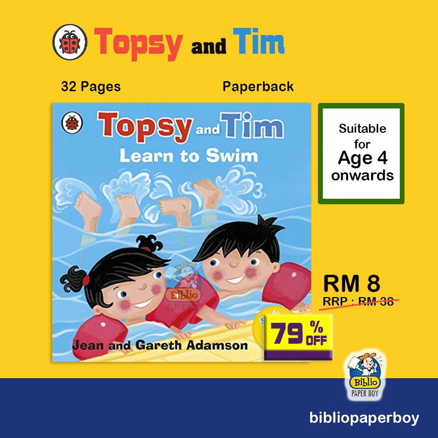 Topsy and Tim by Ladybird - Learn to Swim | Shopee Singapore