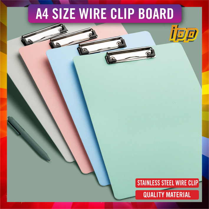 DINGLI A4 Size Wire Clip Board / PP Foam Wire Clip Board 223mm X 310mm ...