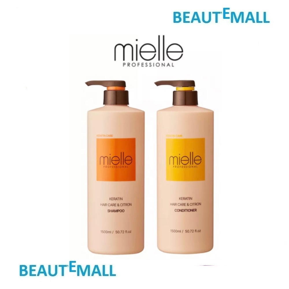 MIELLE KERATIN HAIR CARE & CITRON SHAMPOO / CONDITIONER 1500ML ( NEW ...