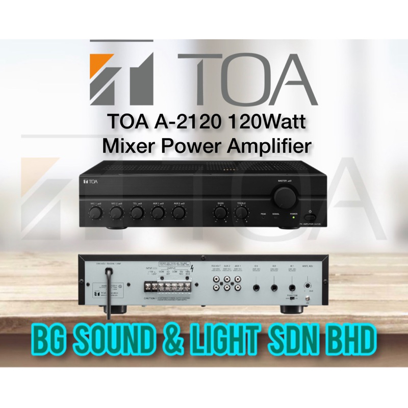 TOA A-2120 Mixer Power Amplifier ( A2120 ) | Shopee Singapore
