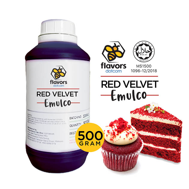 [HALAL] Flavors Dotcom - Red Velvet Emulco (500g/250g) | Shopee Singapore