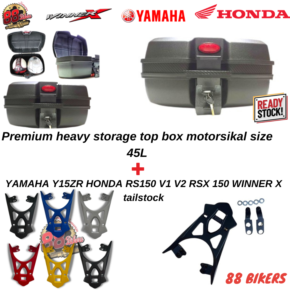 Combo Jacob Premium Heavy Storage Box/Givi Box 45L + YAMAHA Y15ZR HONDA ...