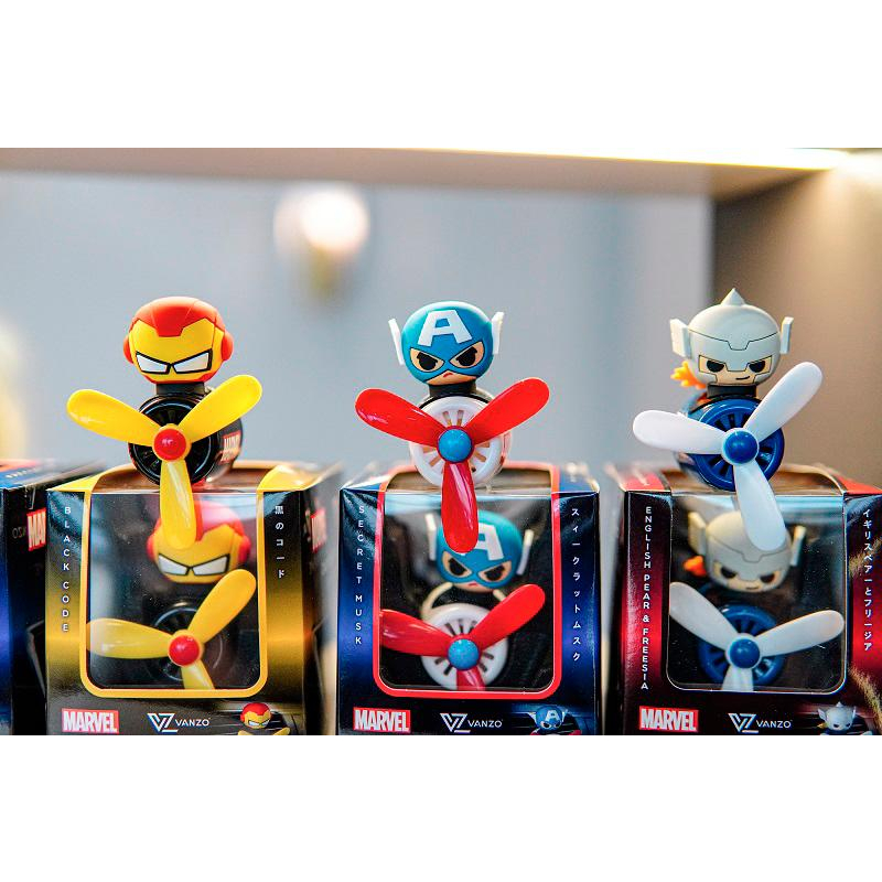 VANZO MARVEL Series Car Vent Perfume (Iron Man/Captain America/Thor ...