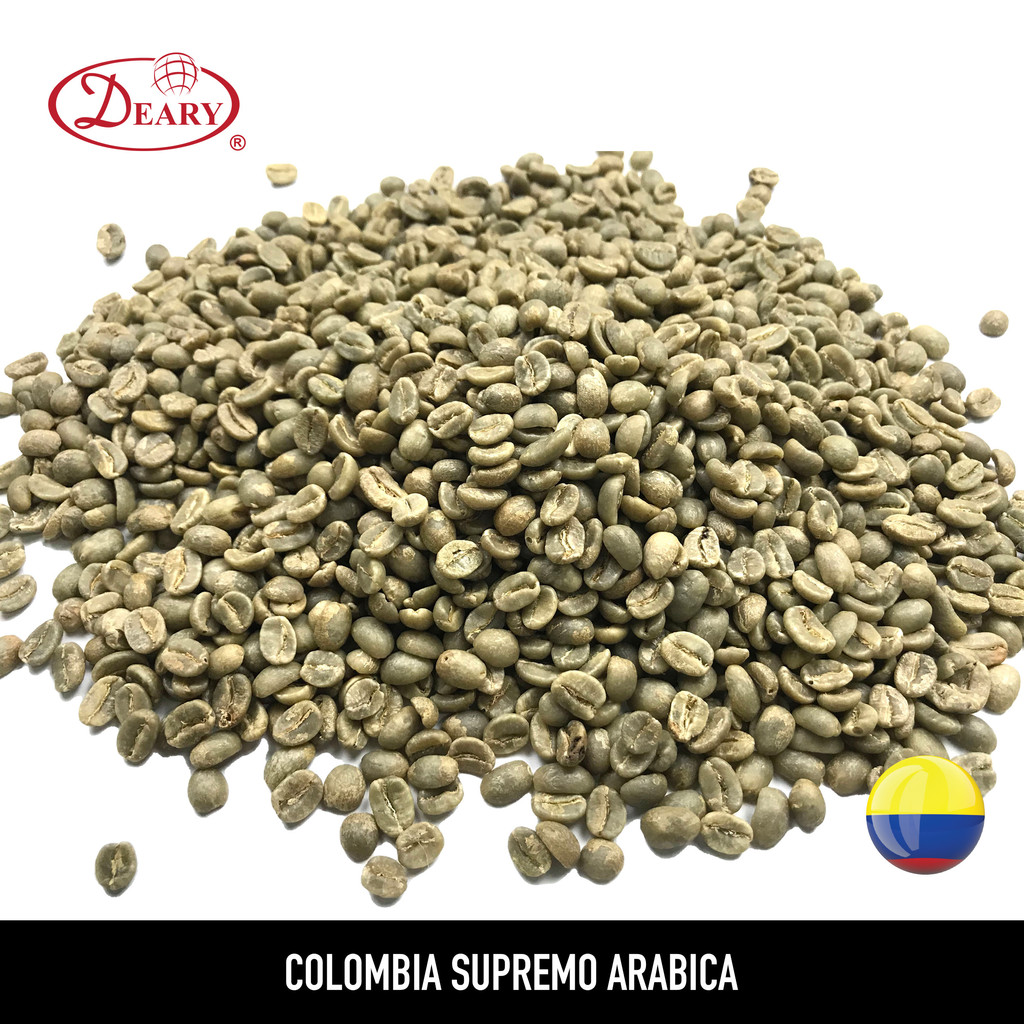 Deary Colombia Supremo Arabica Grade 1 Green/Raw/Unroasted Coffee Beans ...