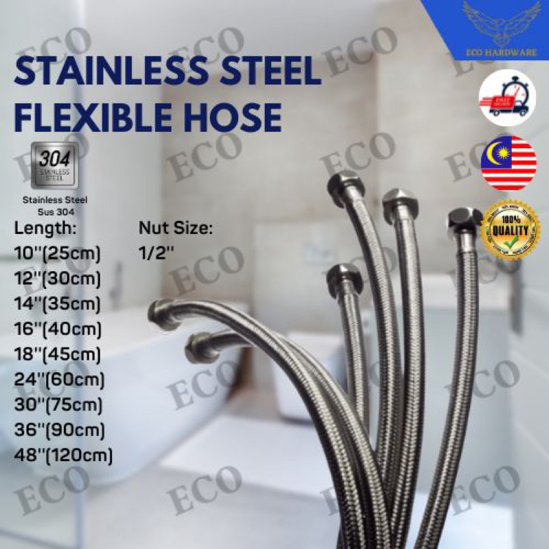 Heavy Duty Stainless Steel SUS304/PVC High Pressure Flexible Hose Connection Pipe Hose 10"-48 ...