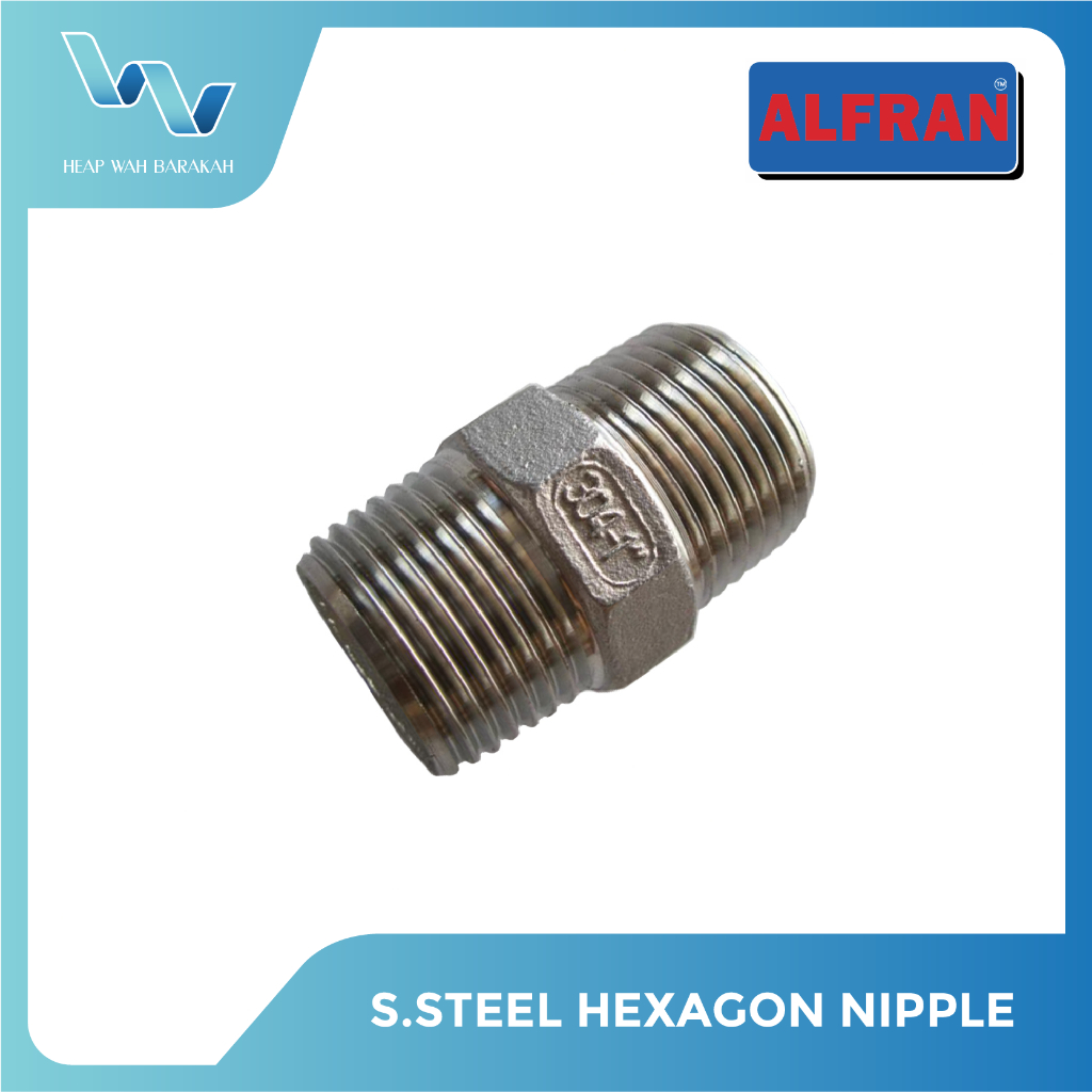 ALFRAN STAINLESS STEEL FITTING - NIPPLE (SIRIM & SPAN CERTIFIED ...