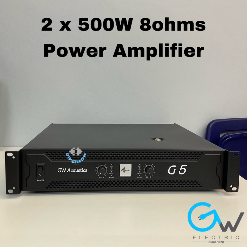 2 x500W 8 Ohm 2 Channel Power Amplifier | Shopee Singapore