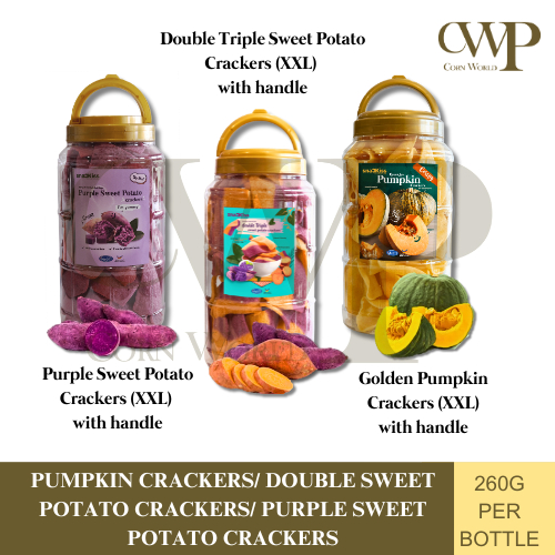 Golden Pumpkin Crackers (XXL) | Double Triple Sweet Potato Crackers ...