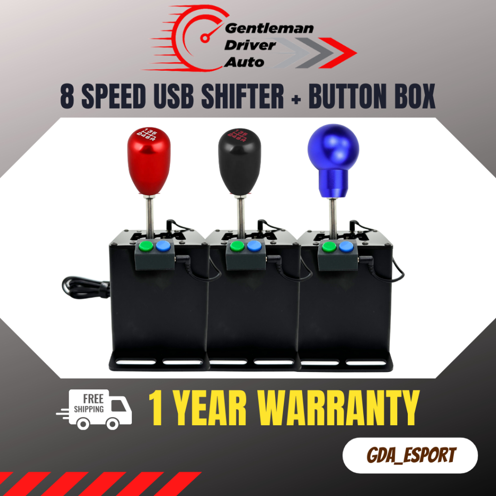 [Button Box] GDA Sequential+H Mode 8 Speed+2 USB H Shifter for PC ...