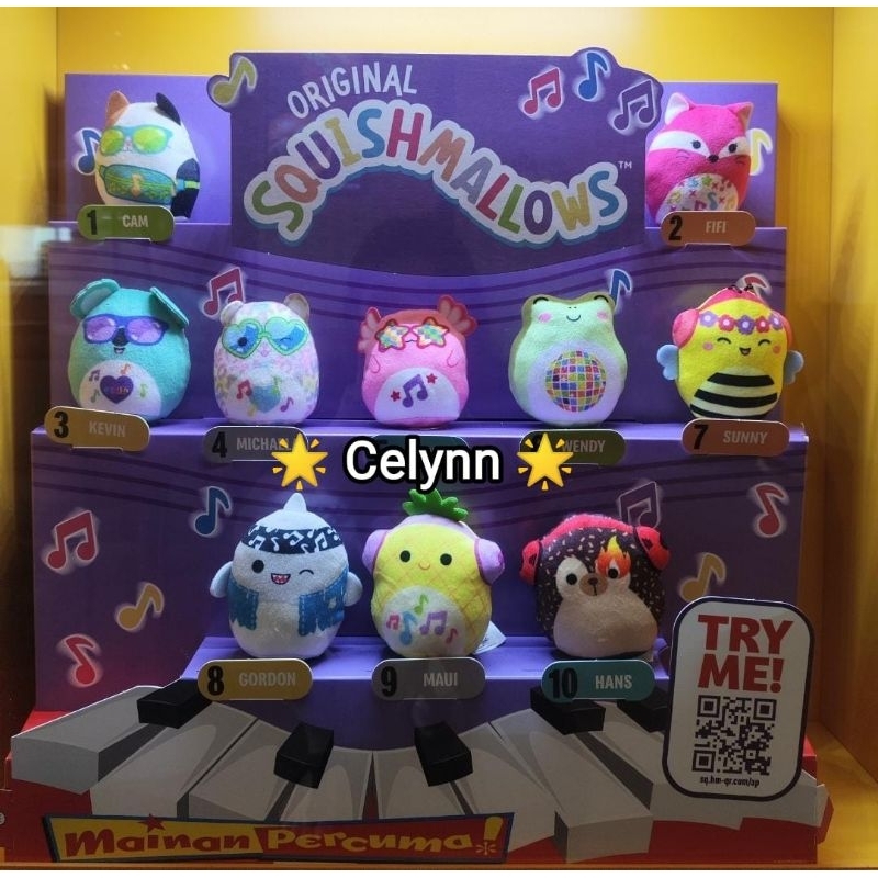 Mcdonald's Mcd Mekdi Happy Meal Toy Squishmallows Soft Toys 2023 & 2025 ...