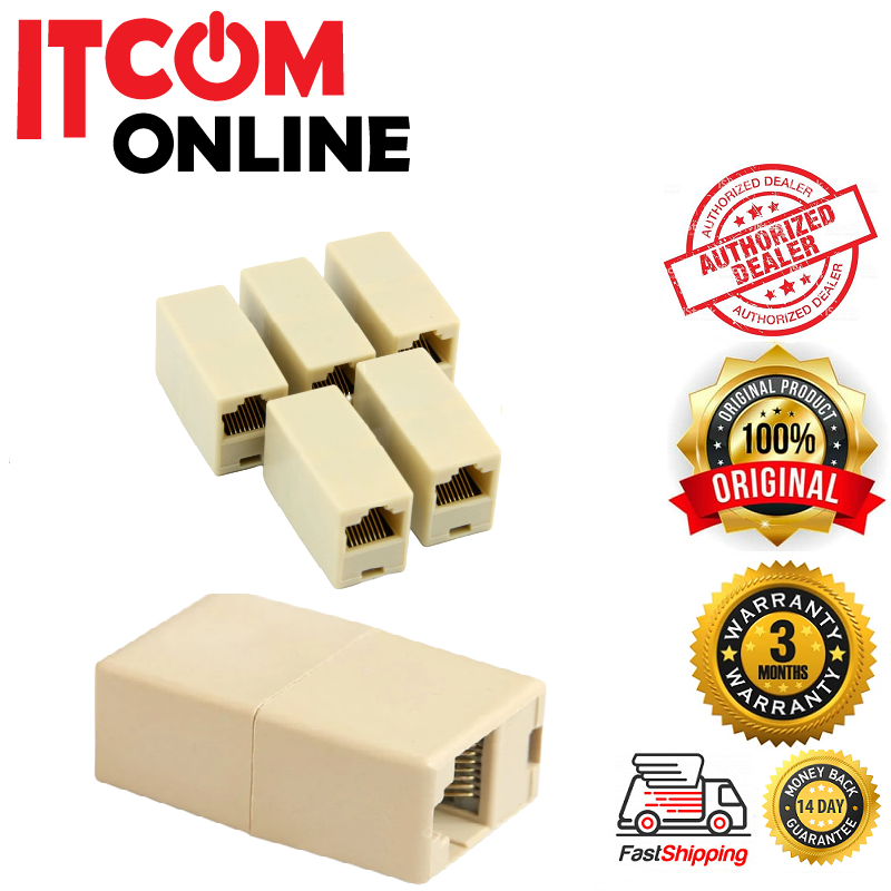 VC RJ45 8PIN NETWORK CABLE CONNECTOR JOINTER COUPLER (OT030) (1705 ...