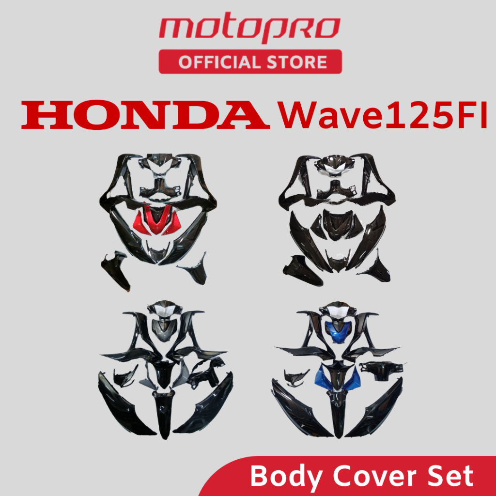 HONDA Wave125FI V1 Full Body Cover Set Coverset Color Parts Wave 125 Fi ...
