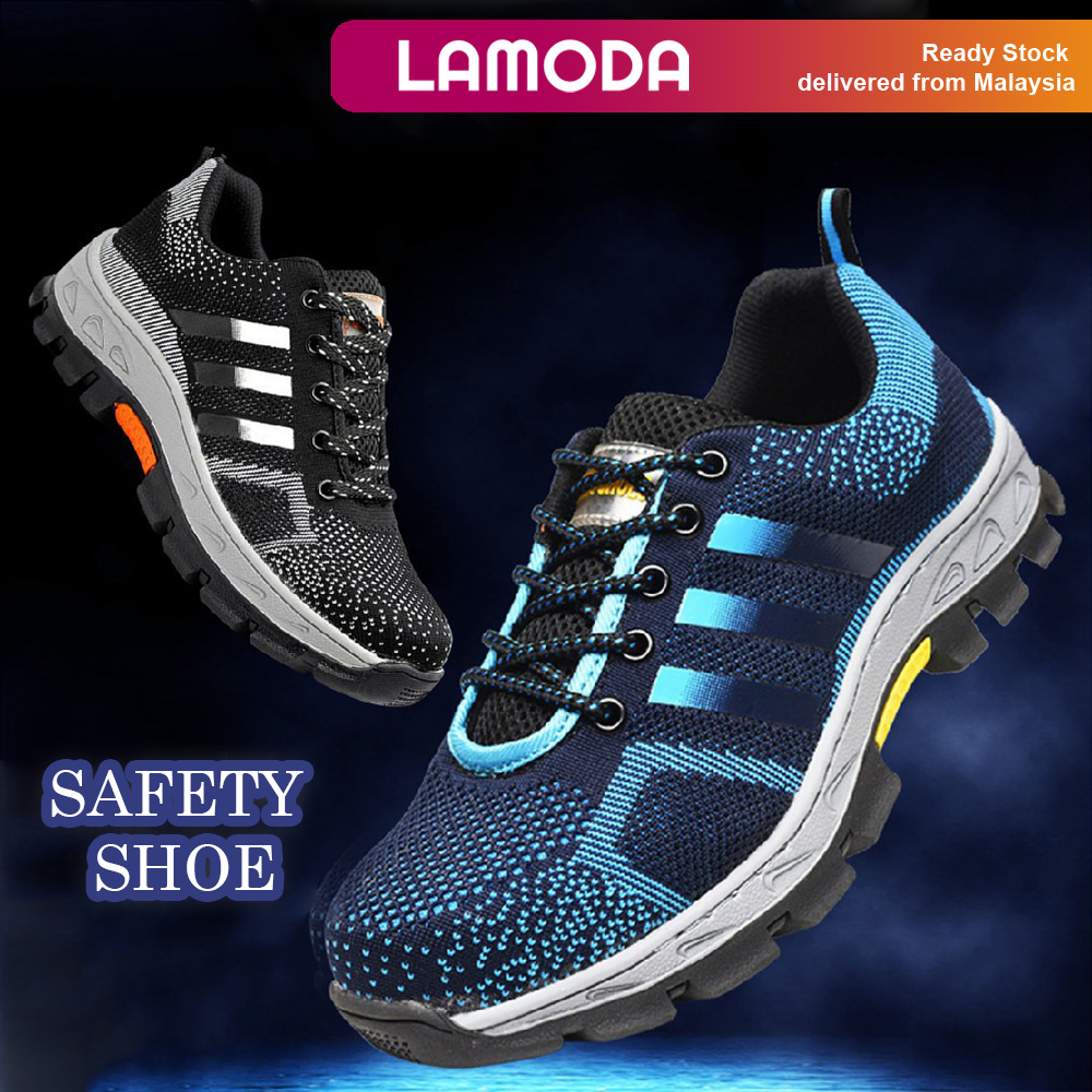 [39-46][Lamoda]SALLAM Safety Shoes Anti Slip Anti Smash Steel Head Men ...