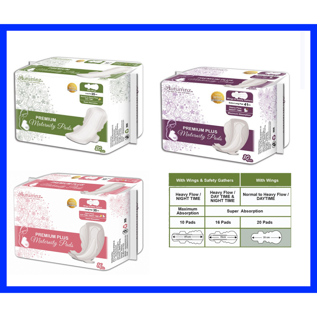 Autumnz Premium Plus Maternity Pads Pad | Shopee Singapore