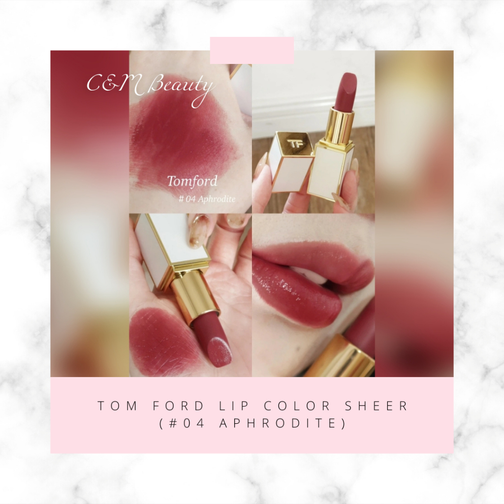TMFT Lip Color Sheer ( 04 Aphrodite) with Paper Bag Lipstick Makeup ...