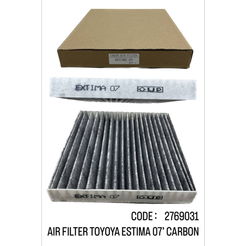 Air Cond Filter Vios 2007-2020/Sienta/Camry/Altis/Estima/Vellfire/Wish ...