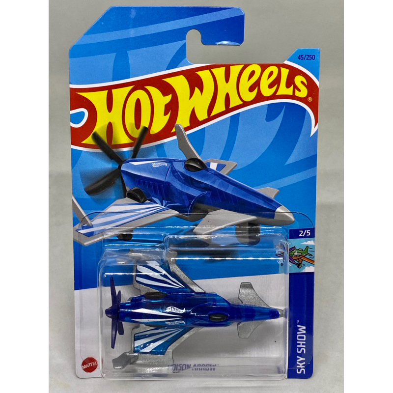 Hot Wheels POISON ARROW Blue Aircraft Plane 64 Diecast Car [7cm x 2.5cm ...