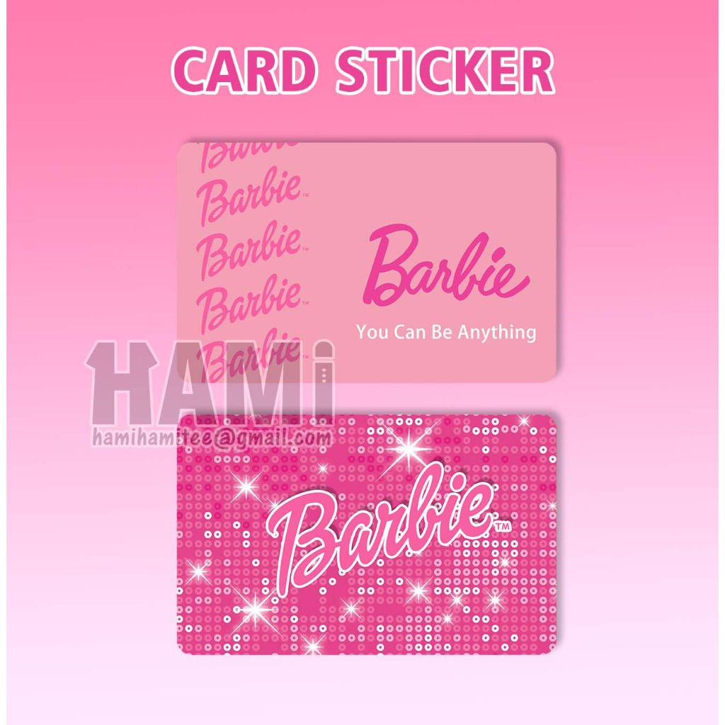 BARBIE TOUCH N GO STICKER - BARBIE CARD STICKER - YOU CAN BE ANYTHING ...