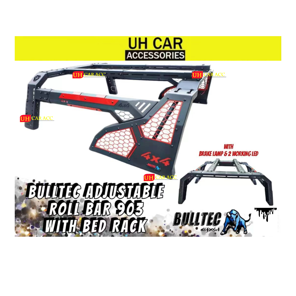 FORD RANGER HILUX VIGO REVO ROCCO ROGUE DMAX NAVARA BULLTEC ADJUSTABLE ...