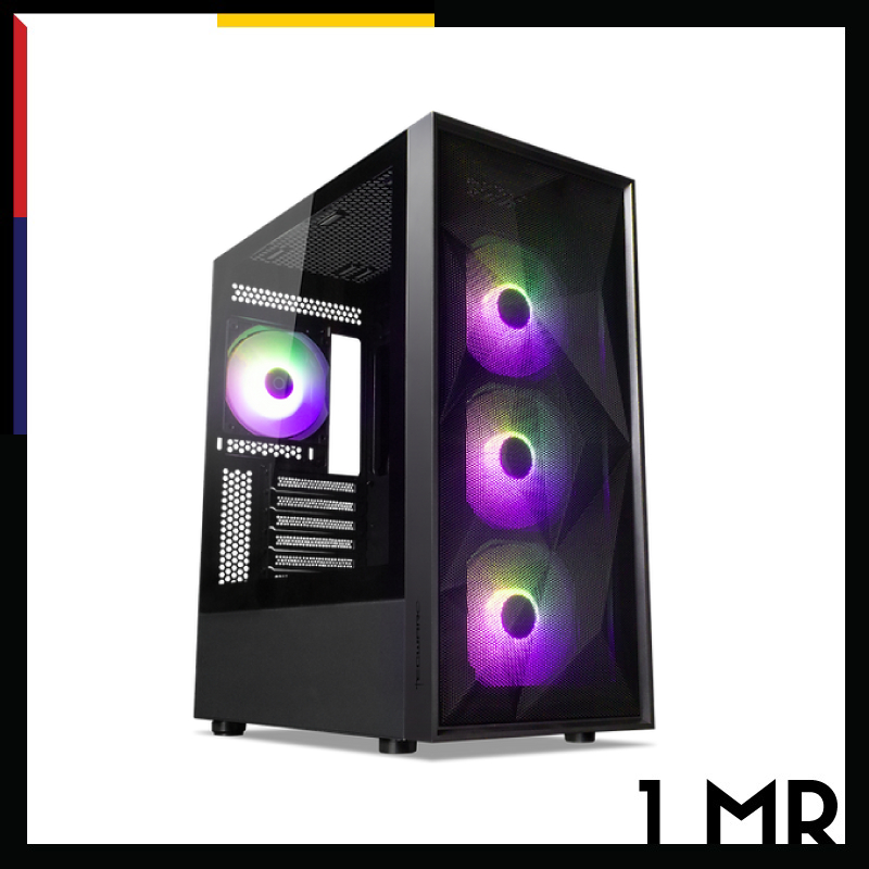 TECWARE Forge S Mid Tower ARGB ATX PC Case Desktop Casing (FREE x4 RGB ...