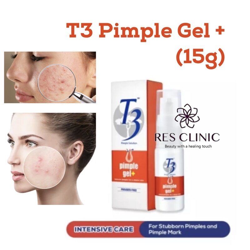 T3 Pimple Gel Plus 15g (Reduce Pimple Scars Acne Jerawat) | Shopee ...