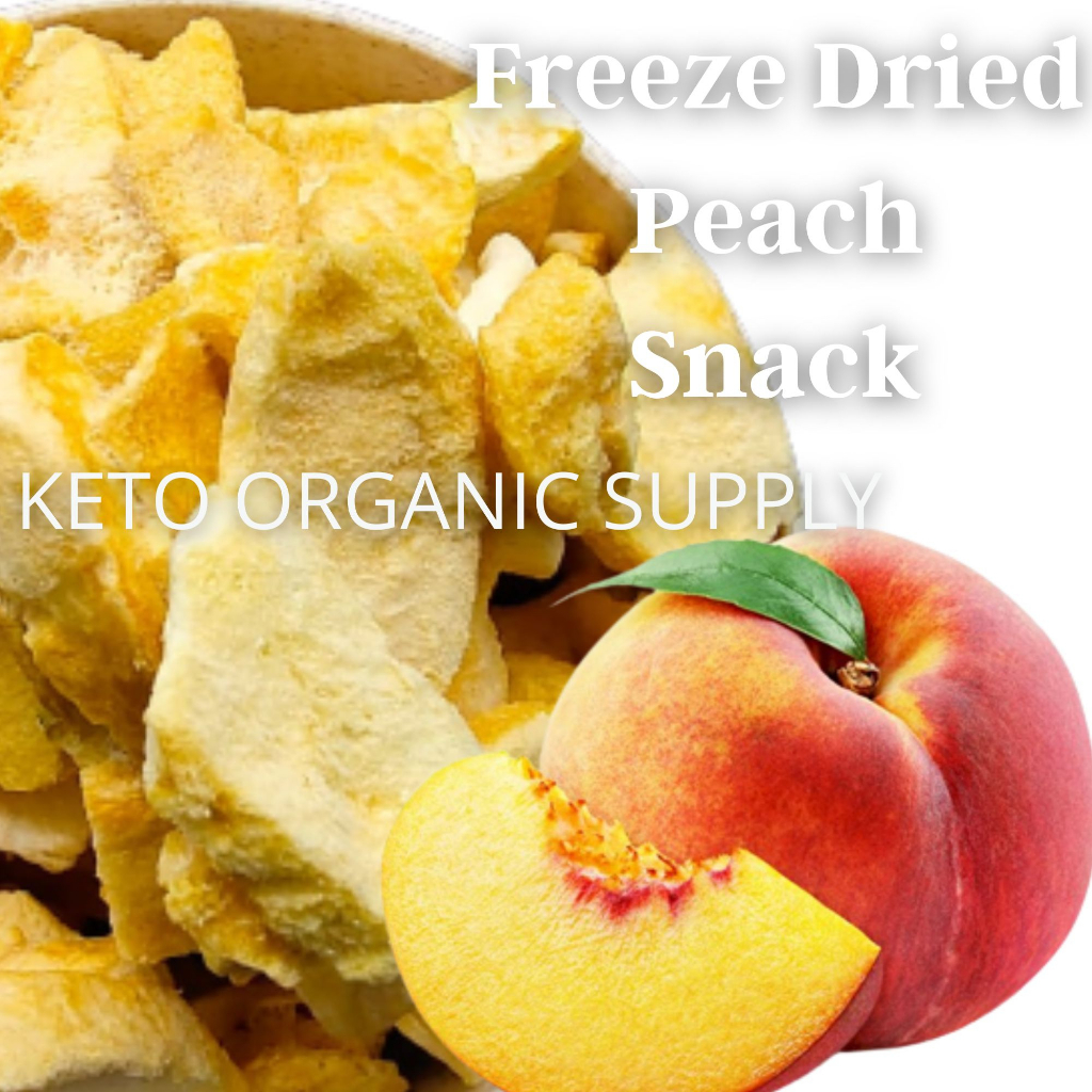 Freeze Dried Peach Snack 100g - 500g 黄桃脆 | Crispy & Crunchy Healthy ...