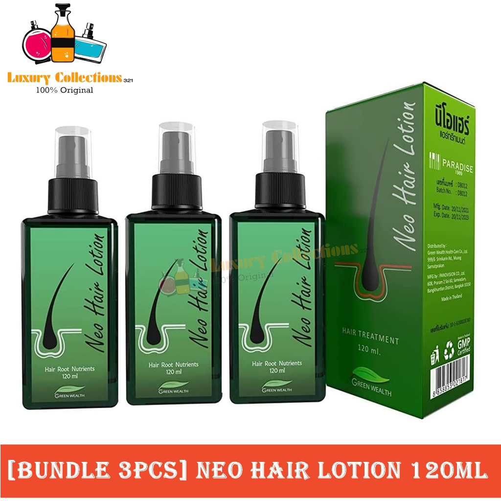 [Bundle 3Pcs] Neo Hair Lotion 120ml - 100 % Effective Neo Hair Lotion ...