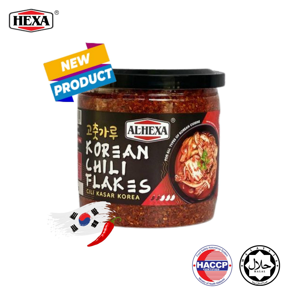HEXA HALAL Korean Red Chili Flakes 140gm Korea Serpihan Cili Merah ...