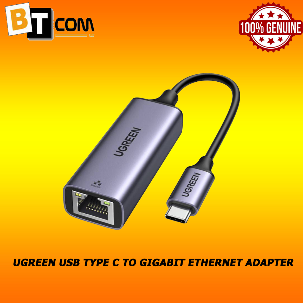 UGREEN USB TYPE C TO GIGABIT ETHERNET ADAPTER UG‐CM199‐50737 | Shopee ...