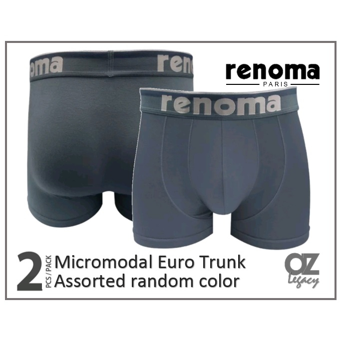 RENOMA Ultra Soft Micromodal Spandex Euro Trunk (REX8042) | Shopee ...