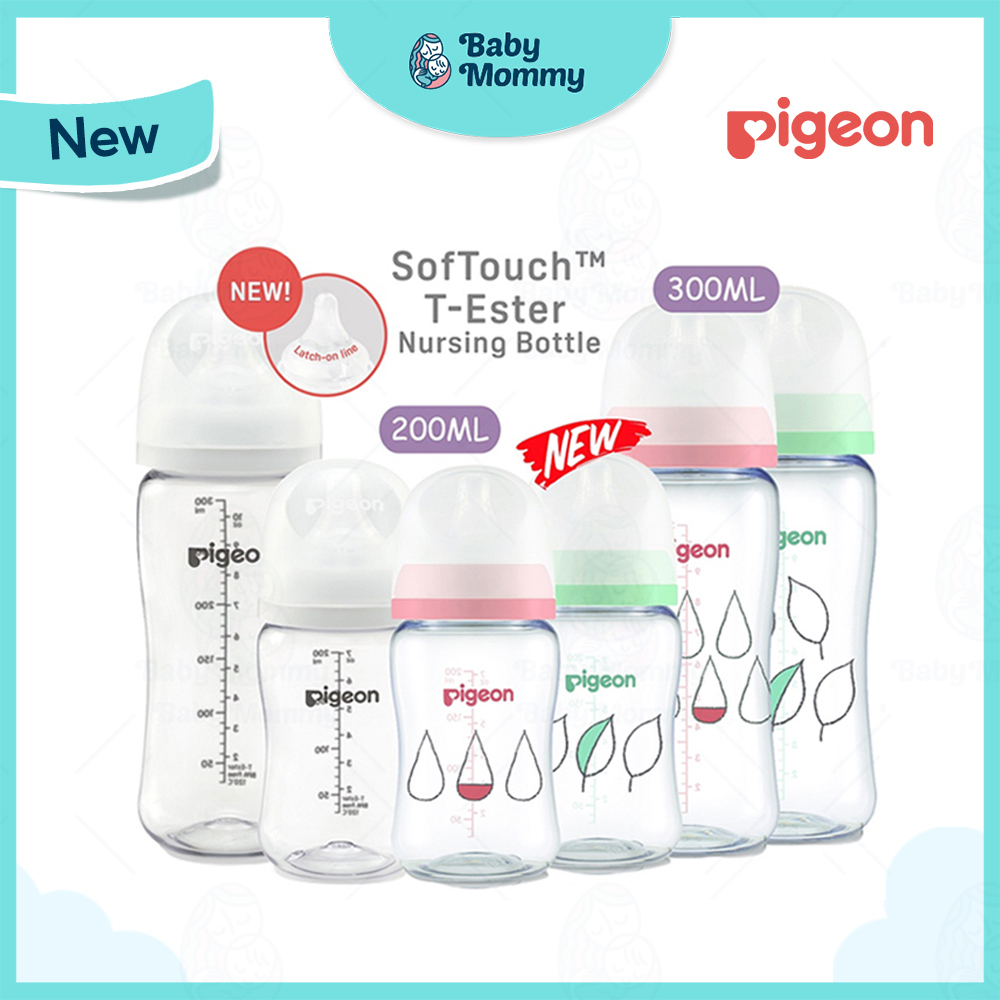 Pigeon SofTouchTM T-Ester Feeding Bottle | Wide Neck Nursing Bottle | SofTouch Baby Bottle ...