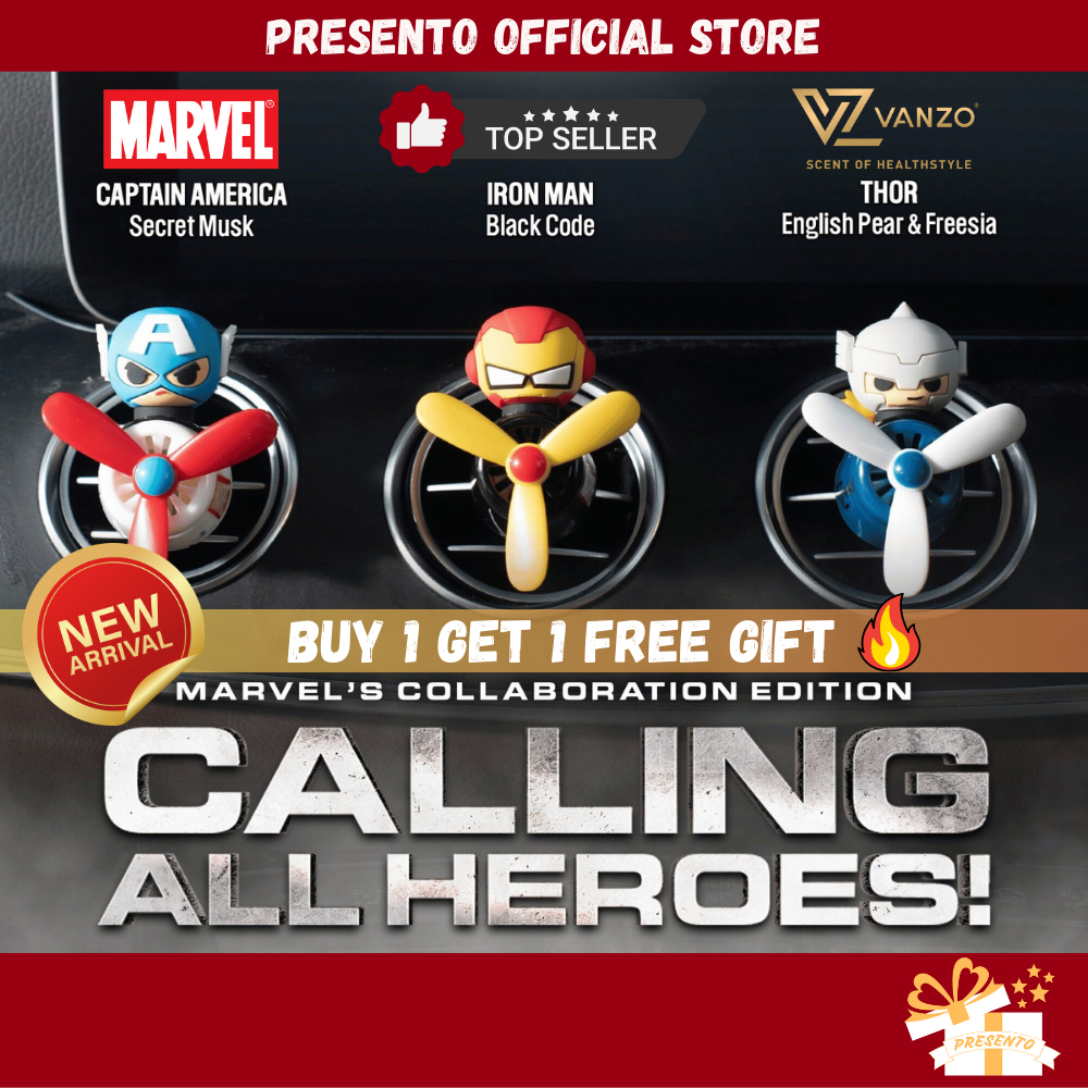 2023 New Trending VANZO Marvel Series Car Vent Perfume 4g x 2 Captain ...