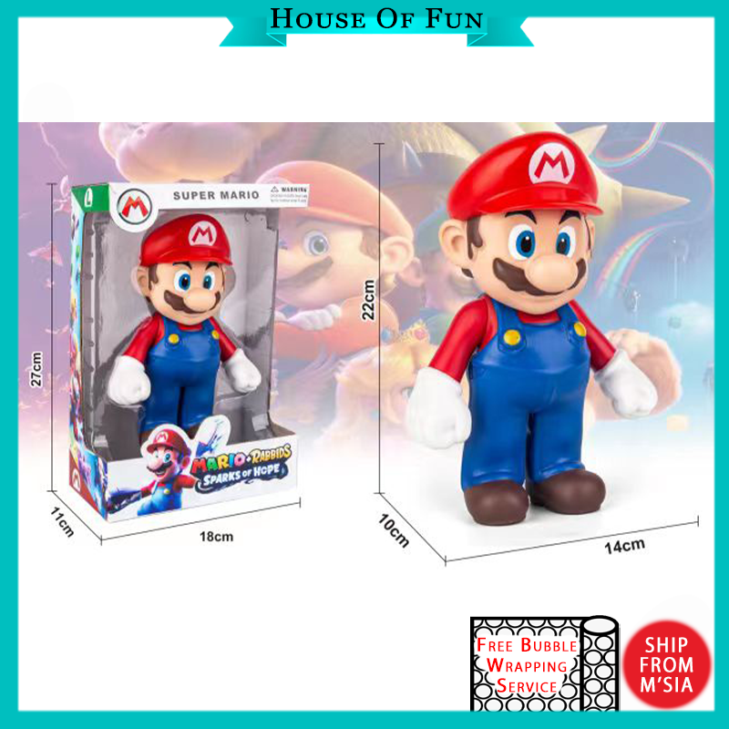 Super Mario and Friends Figure Luigi Mario Super Racing Car Collectible ...
