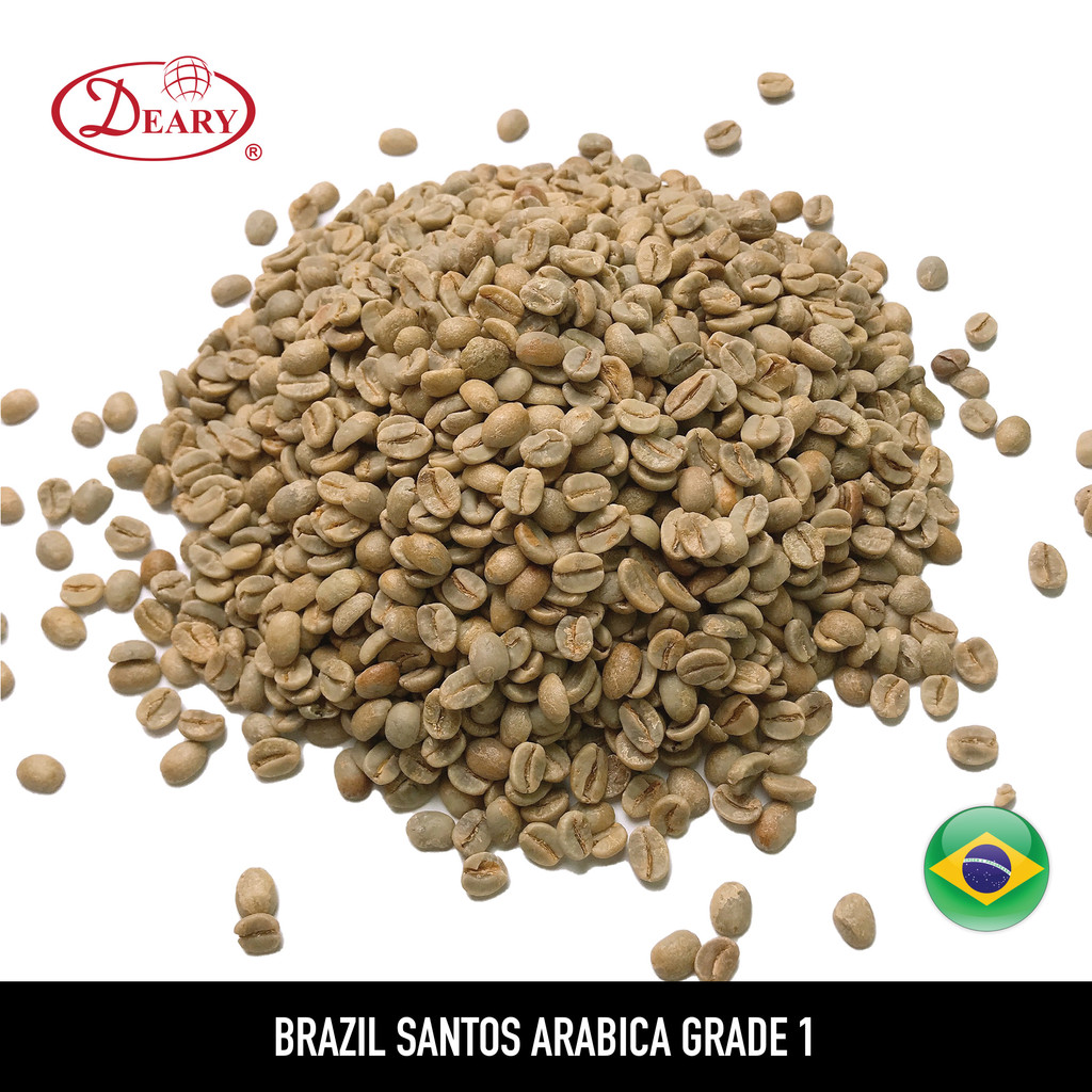 Deary Brazil Santos Arabica Grade 1 Green/Raw/Unroasted Coffee Beans ...