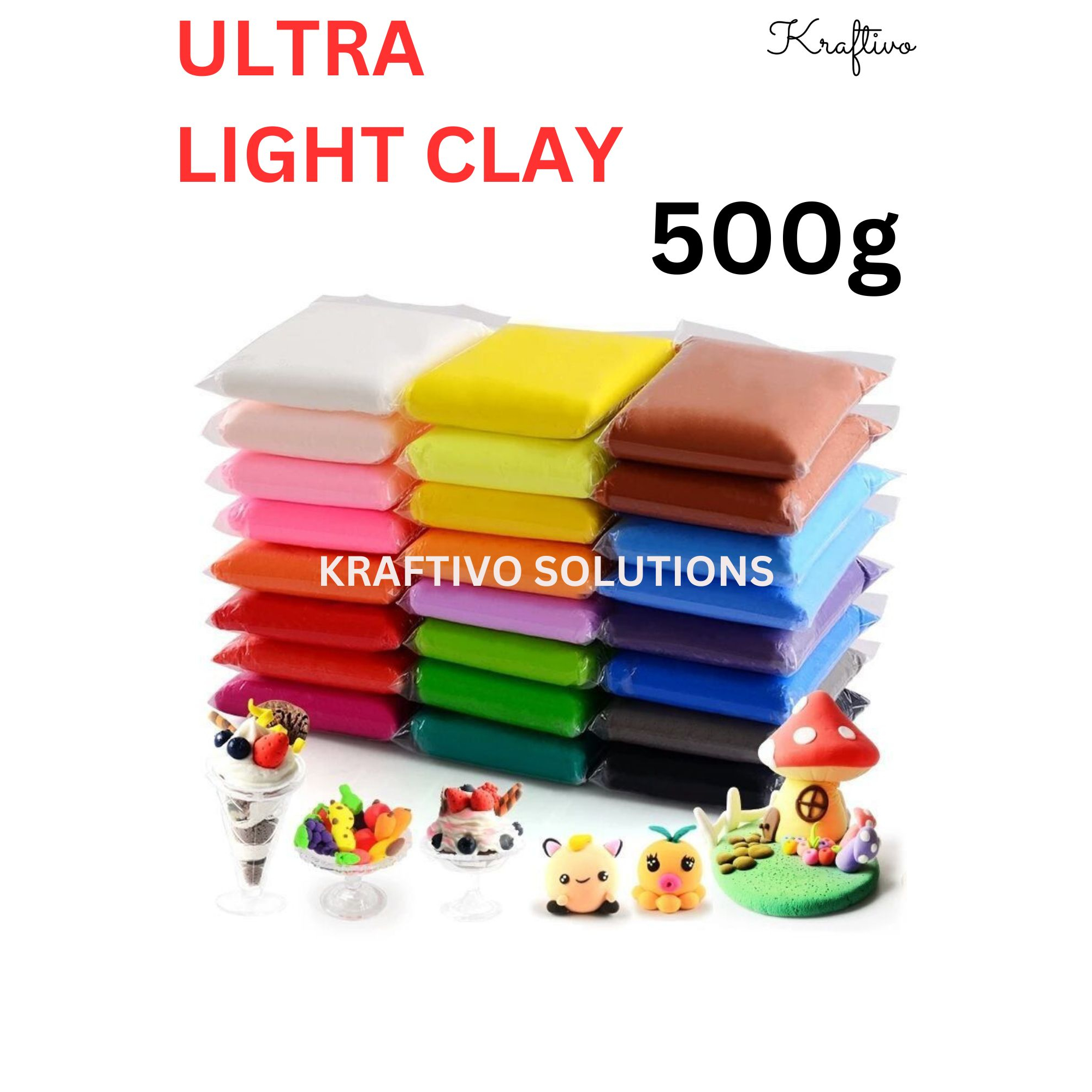 [WORLD SOFTEST CLAY] YOUQI 500g SUPER SOFT AIR LIGHT CLAY / DIY CLAY ...