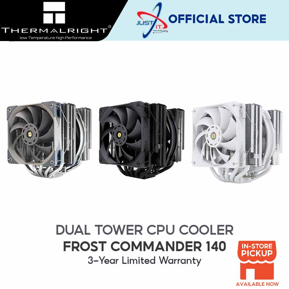 THERMALRIGHT FROST COMMANDER 140 CPU TOWER COOLER (BLACK / WHITE ...