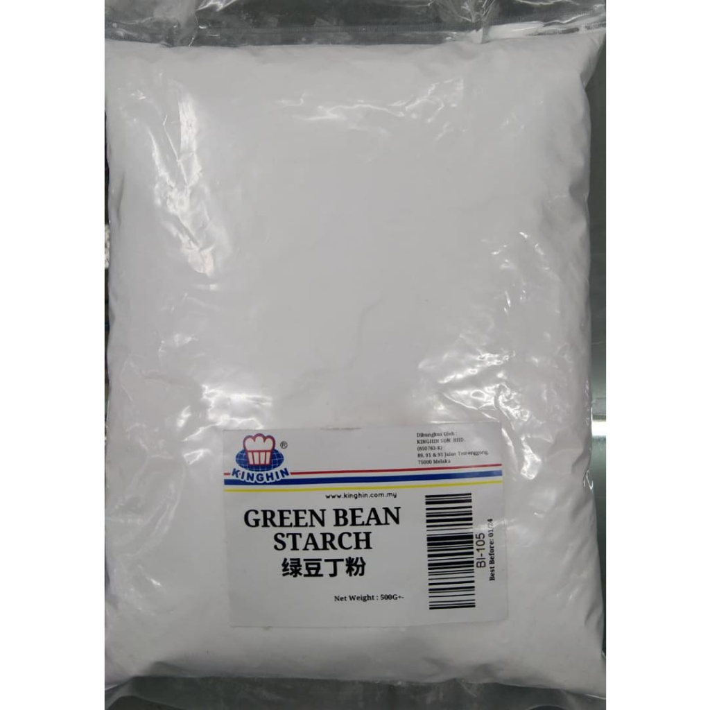 HIJAU Green Bean Starch / Green Bean Kanji/ 绿豆ING粉 1kg & 500g [HALAL ...