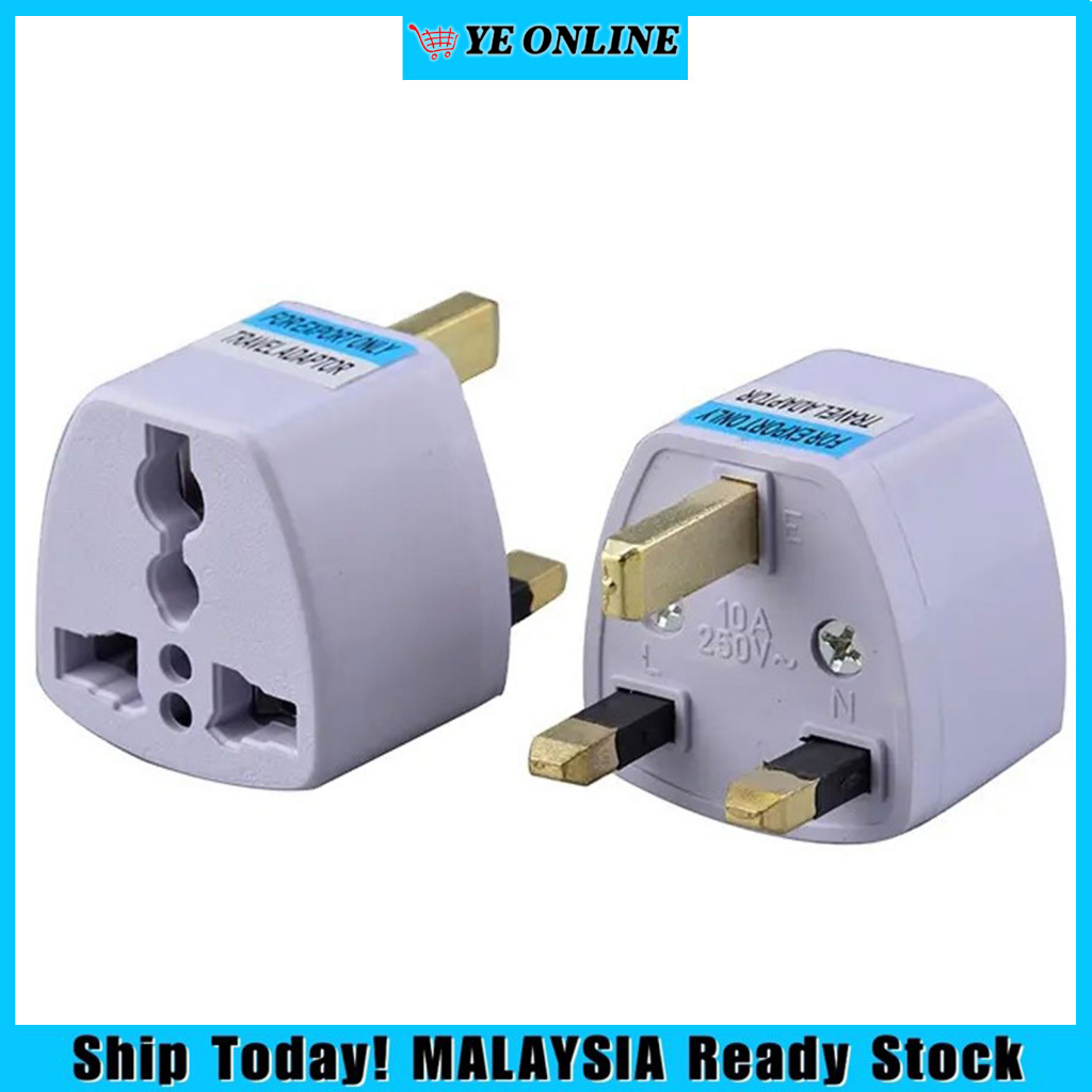 Universal 3 Pin Plug Adaptor 2 Pin US EU Multi Pin To 3 Pin UK 万能插 ...
