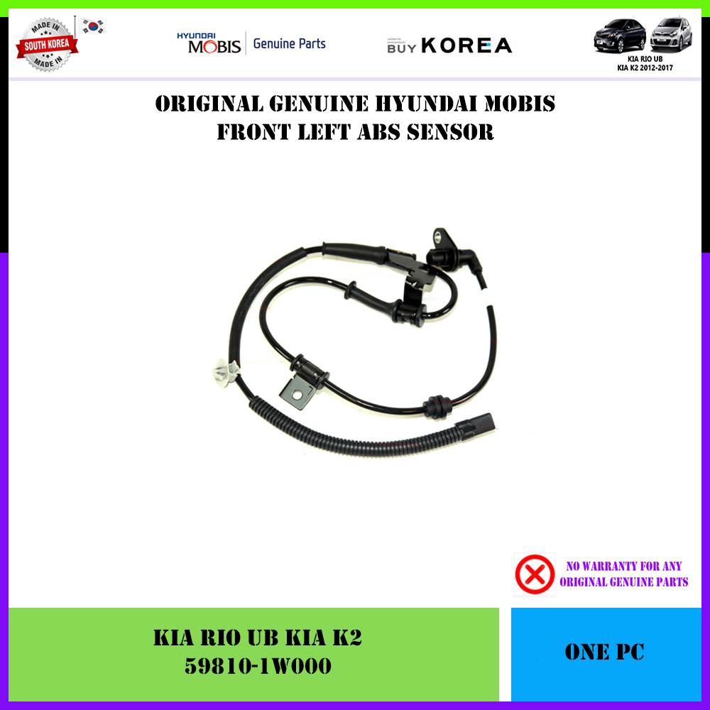 Kia Rio UB Kia K2 Front Hyundai Mobis ABS Sensor (Left 59810-1W000 ...