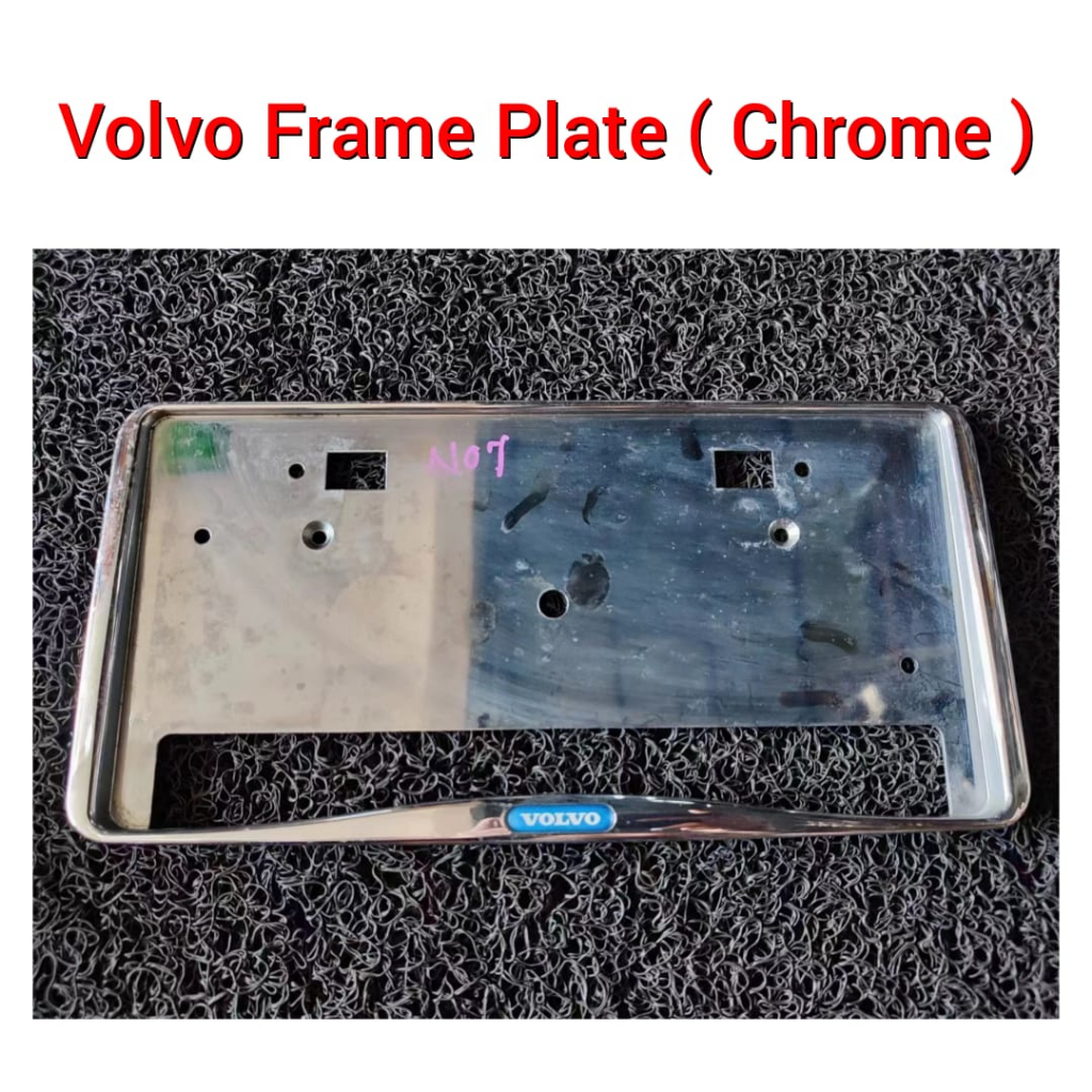 Volvo Frame Plate ( Chrome & Blue Emblem ) / Car Number Plat / Papan ...