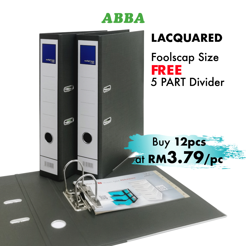 ABBA Arch File 3 Inch Foolscap/ Folder Organizers/ Document File ...