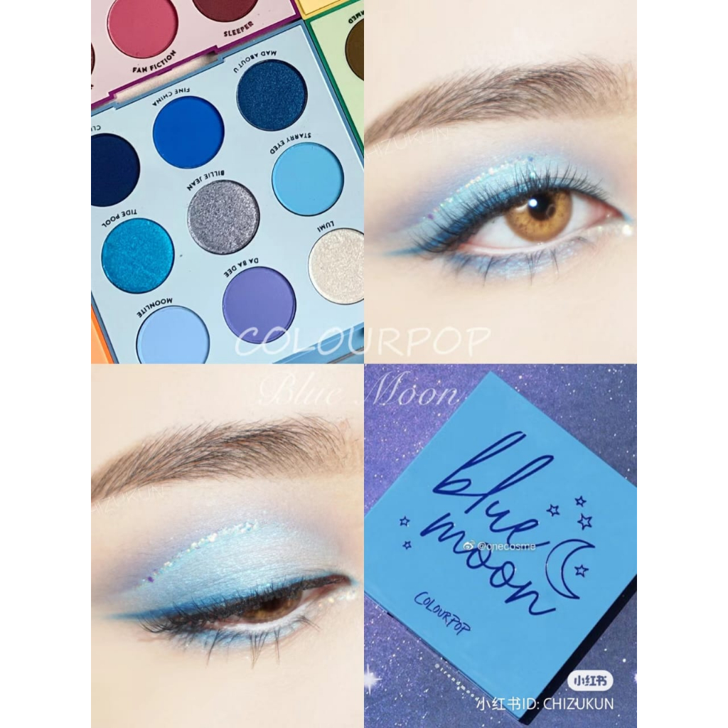 ColourPop Blue Moon Monochromatic Eyeshadow Palette - READY STOCK ...
