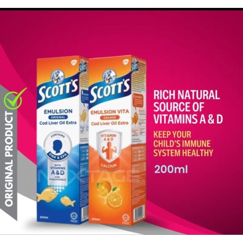 Scott's Emulsion 200ml | Shopee Singapore