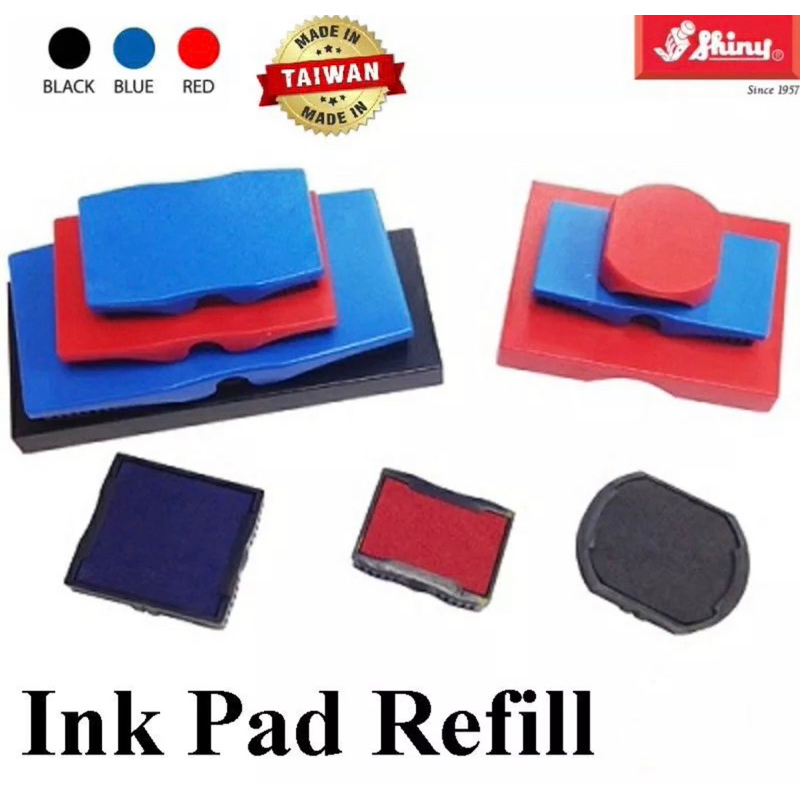 Shiny Replacement Inkpad ink pad self inking rubber stamp S1823-7 | Shopee Singapore