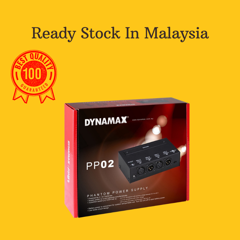 DYNAMAX PP02 2 In 2 Out Phantom Power Supply | Shopee Singapore