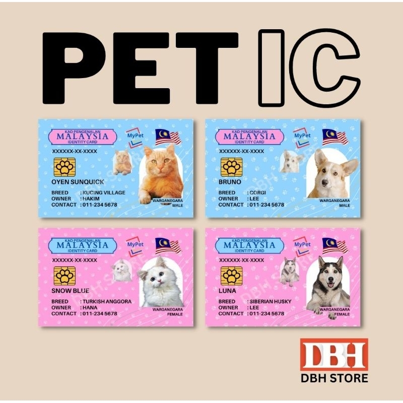 Pet IC (PET introduction card) | Shopee Singapore